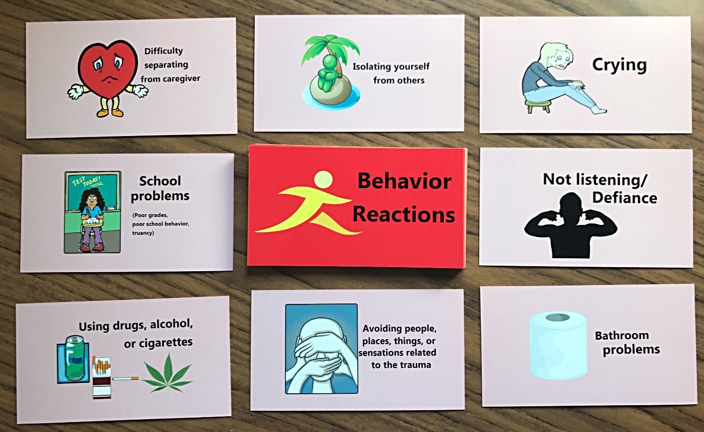 Trauma Reaction Cards: For Children & Adolescents
