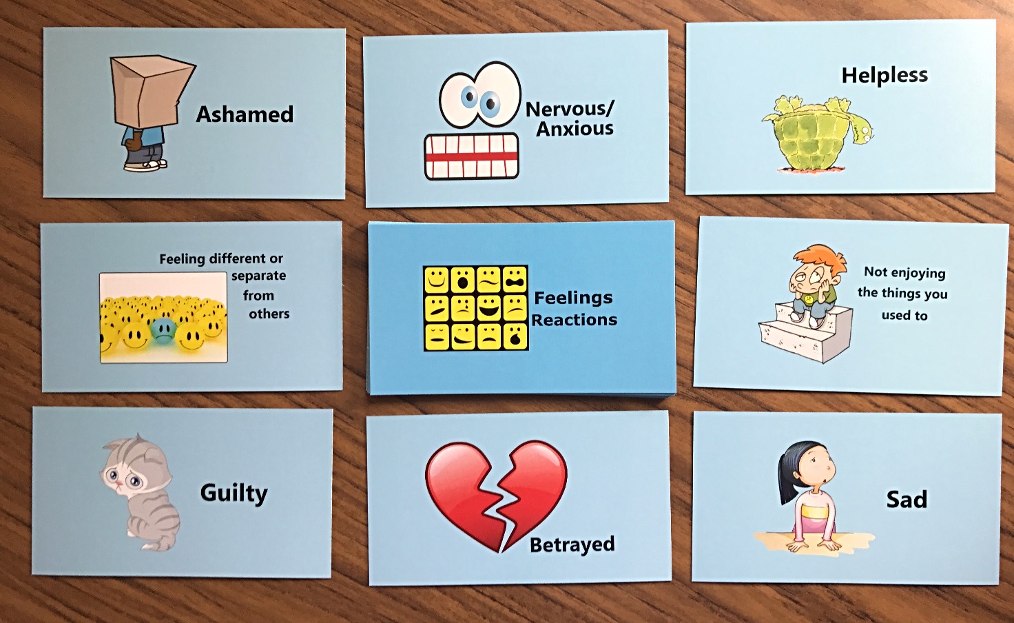 Trauma Reaction Cards: For Children & Adolescents