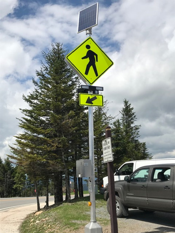 New Crosswalk Warning Sign Installed!