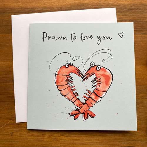 ‘Prawn to love you’ Greeting card | Luci Power