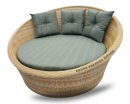 Chaise Fimbra - Palha | Grupo Varanda Móveis