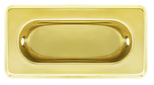 Polished Brass Inset Window Lift | Nola Wood Windows