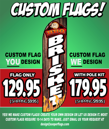 YOUR CUSTOM Feather Flag | Sooper Flags