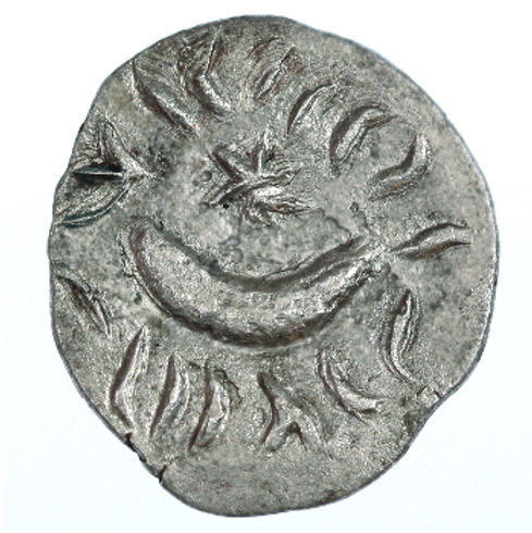 Reverse of Kingdom of Persis coin showing record of eclipse of 29 AD