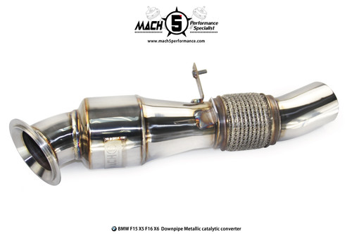 Mach5 Performance Downpipe BMW X5 X6 F15 / F16 35i N55 3.0T | JT-Products