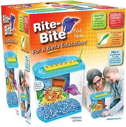 Rite-Bite Educational Betta Tank | Living Aquarium