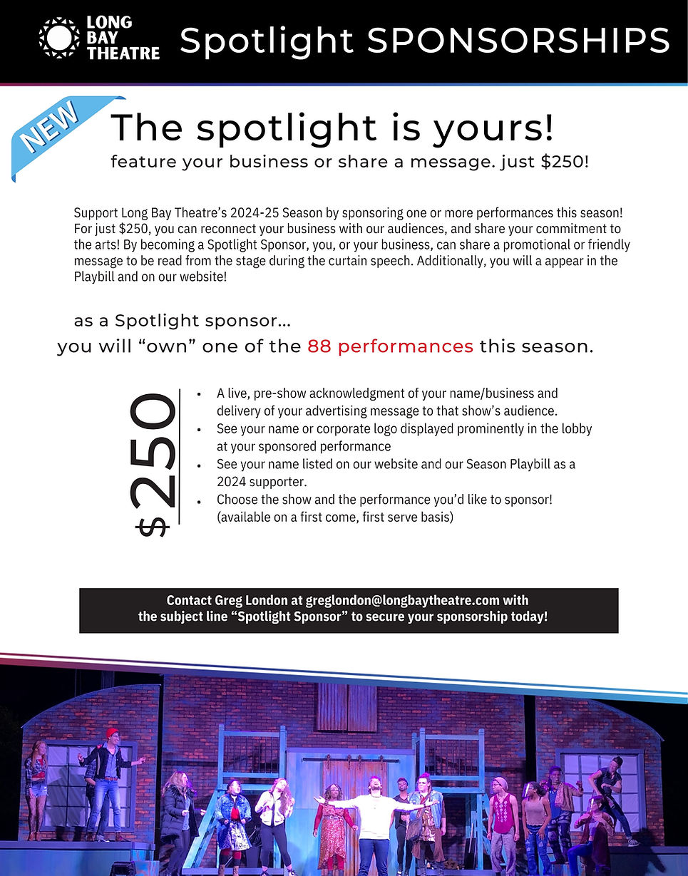 NEW Spotlight Sponsorship | Long Bay Theatre