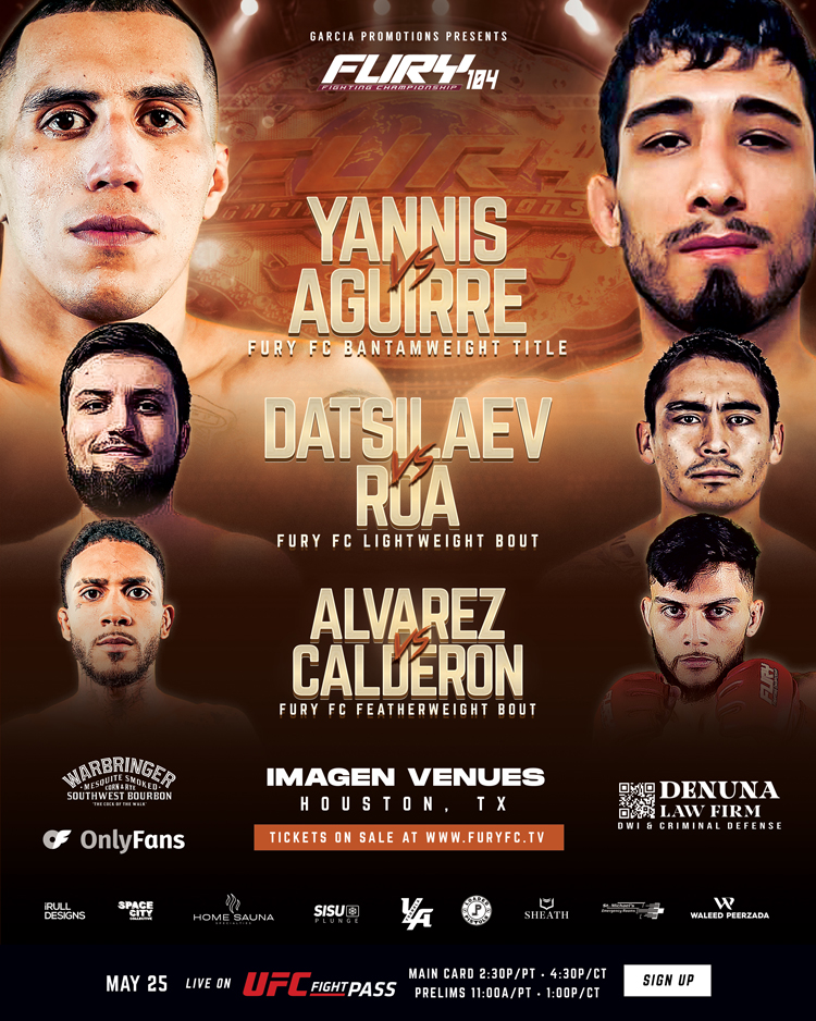2025年5月26日Fury FC 104 – 战卡[赛后视频] Yannis vs. Aguirre | Fury Fighting ...