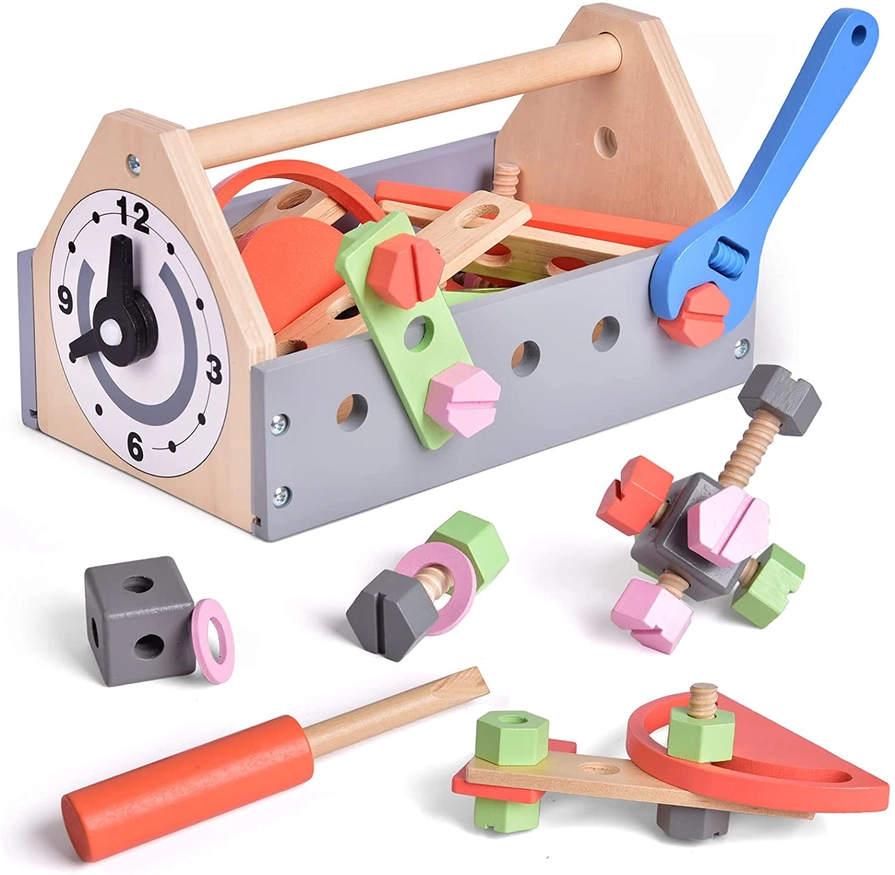 Wooden Play Tool Set - 45 Pieces | Sandy's