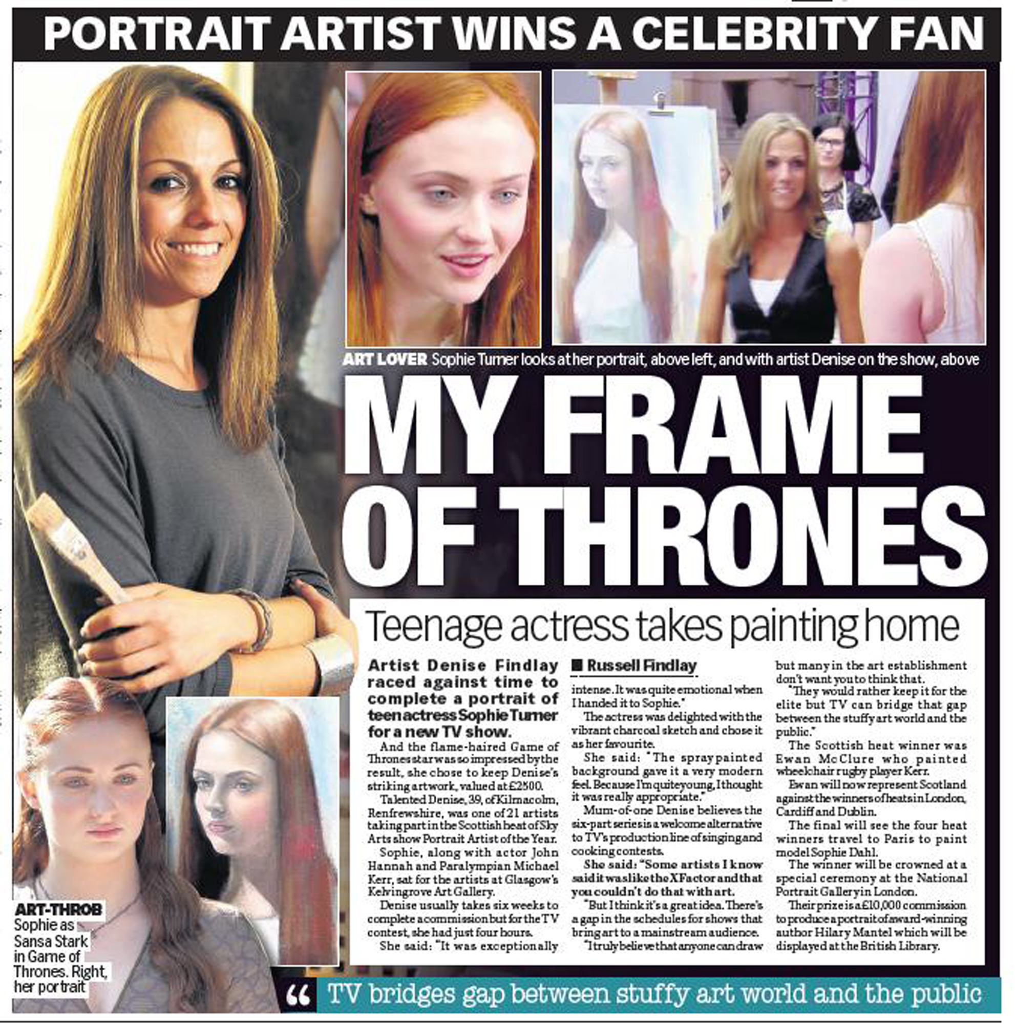 Denise Findlay Scottish portrait and figurative artist