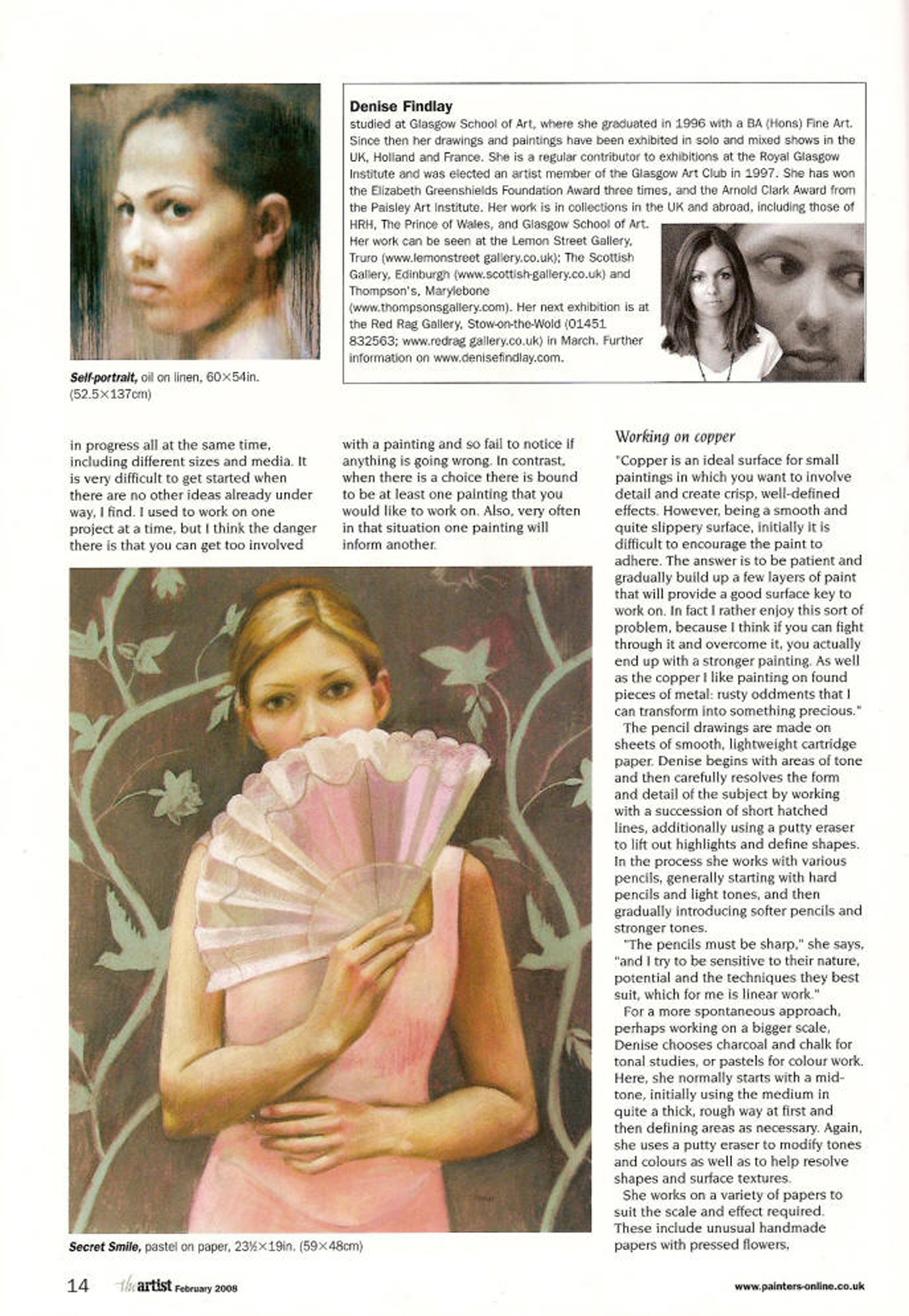 Denise Findlay Scottish portrait and figurative artist