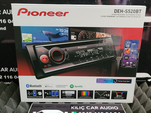 PİONERR DEH-S520 BT 3 AMFİ ÇIKIŞLI PROF TEYP | KILIÇ CAR AUDİO