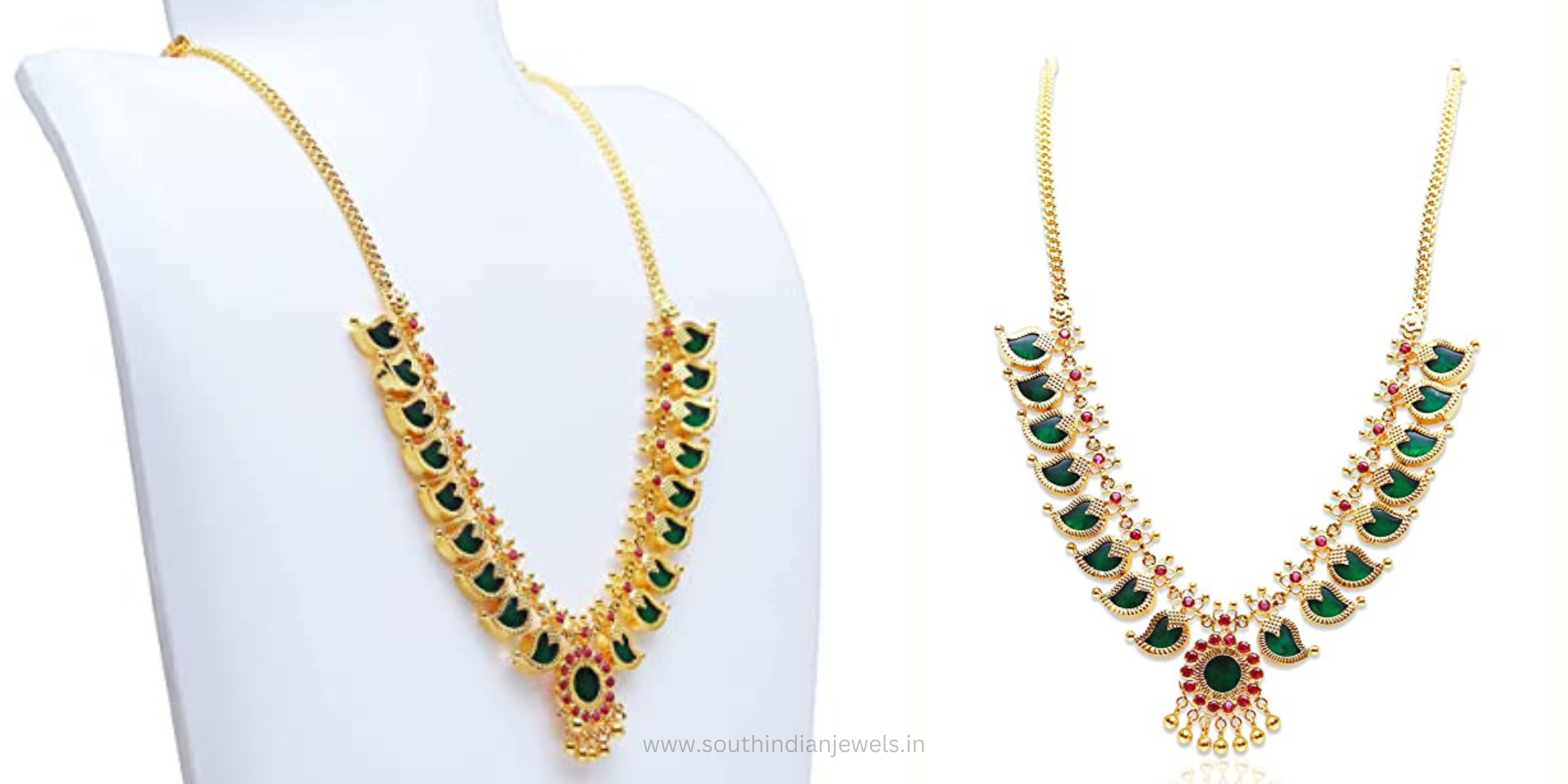 Latest Long Mango Haram Designs In Gold Shade You Can't Miss | South ...