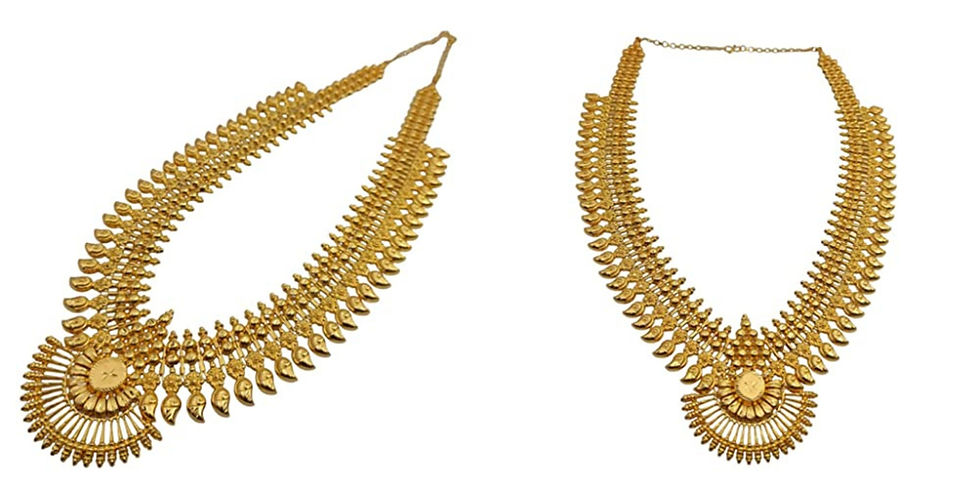 Latest Long Mango Haram Designs In Gold Shade You Can't Miss | South ...