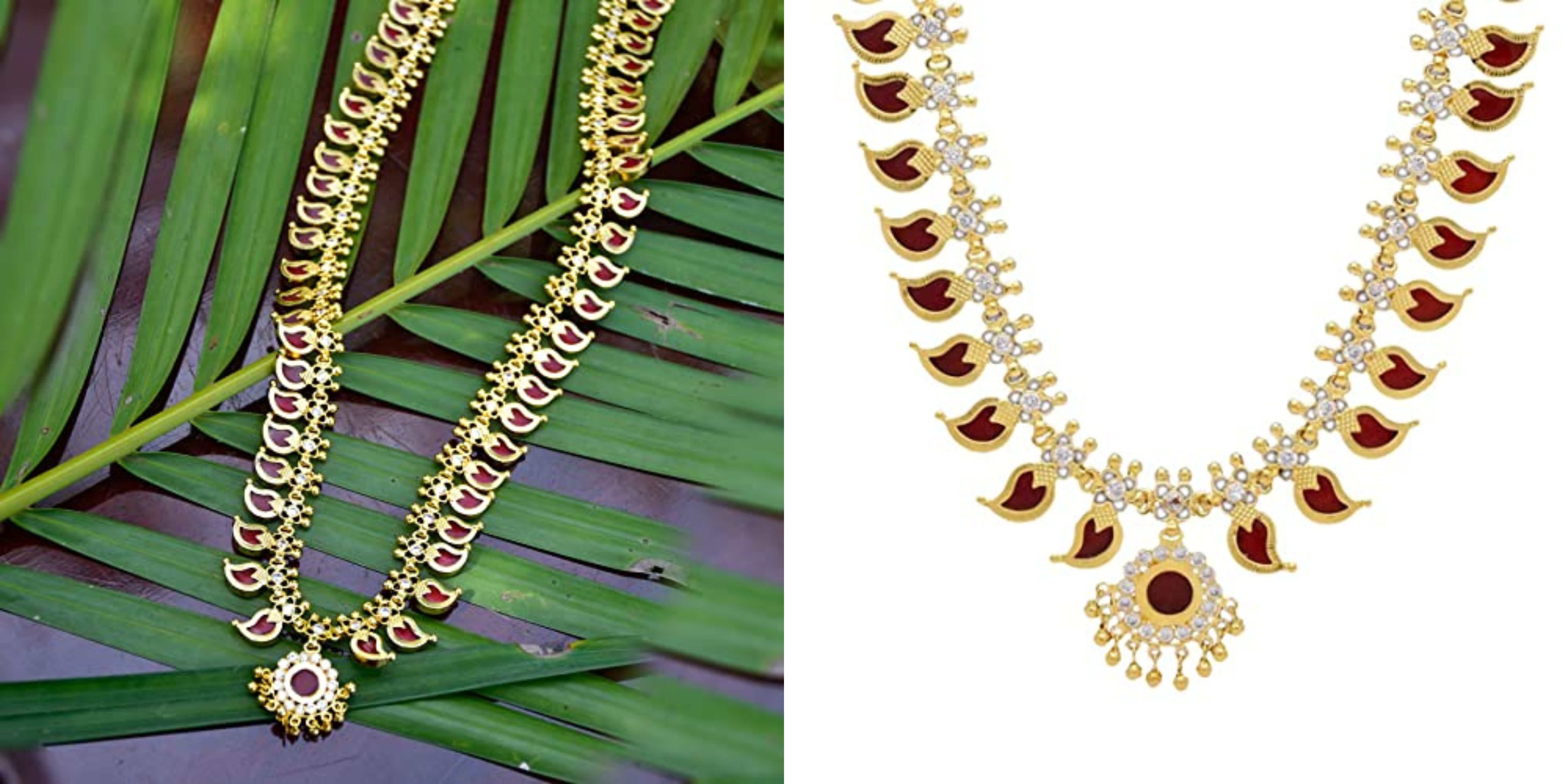 Latest Long Mango Haram Designs In Gold Shade You Can't Miss | South ...