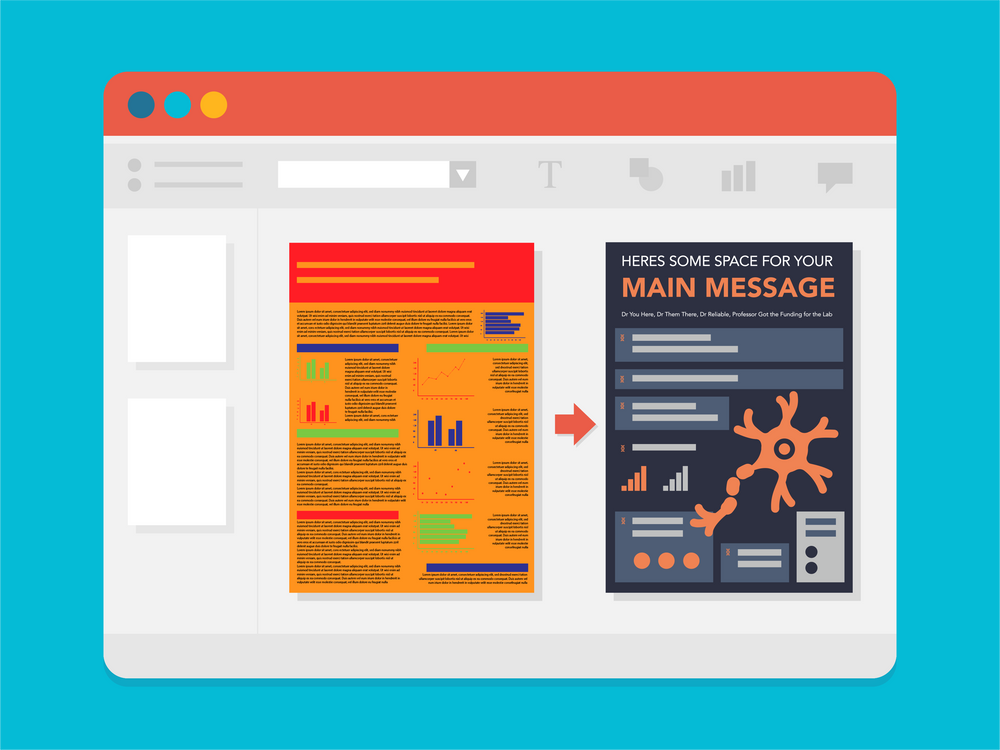 How to create a simple scientific poster template in PowerPoint