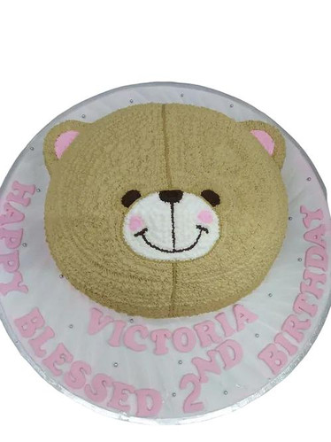 smiley bear face cake | Baker's Heart