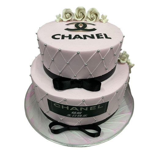 Luxury brand cake(2tier) | Baker's Heart