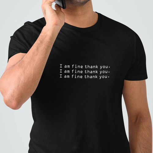 【I am fine thank you. x3】Tee訂製 | bagguys