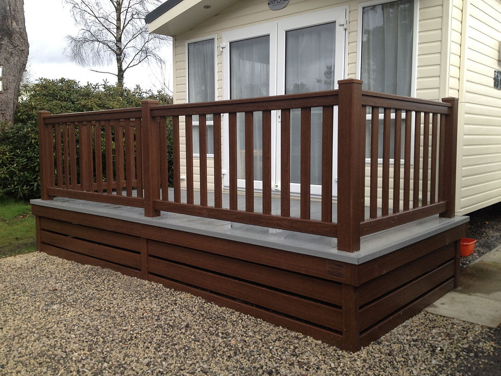 Diamond Decking And Skirting -PVC Caravan Verandas