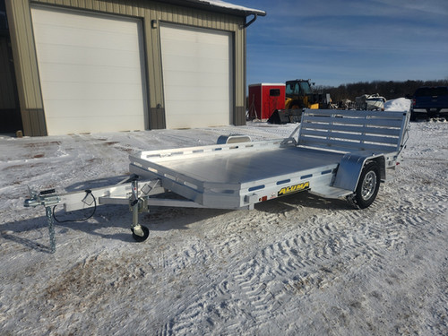 New 2026 Aluma 77" x 12' Aluminum Utility Trailer w/Bi-Fold Gate ...