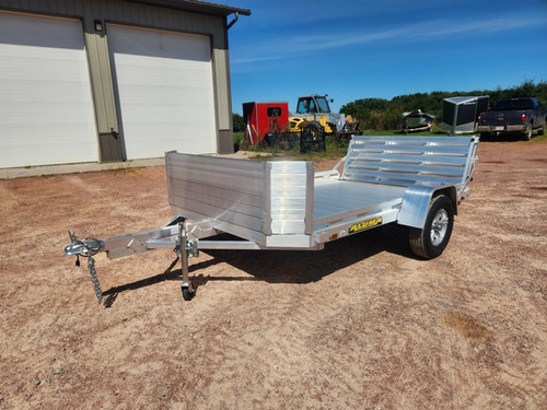 New 2025 Aluma 77" x 10' H Aluminum Utility Trailer w/Rock Guard & Bi ...