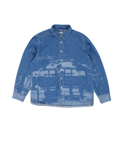 POP TRADING COMPANY Denim Shirt Rinsed Denim | GRAVITY FUKUOKA