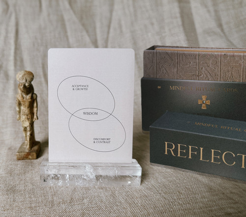 Reflection Mindful Ritual Cards + Crystal Card Holder Bundle | Prism ...