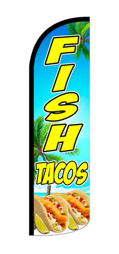 FMF-1208 FISH TACOS WINDLESS FLAG | flags and more flags