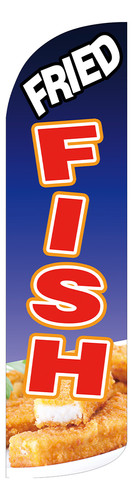 FMF-206 FRIED FISH WINDLESS FLAG | flags and more flags