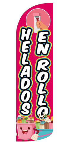 FMF-752 HELADOS EN ROLLO WINDLESS FLAG | flags and more flags