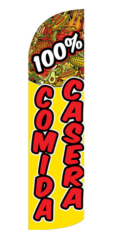 FMF- 806 100 % COMIDA CASERA WINDLESS FLAG | flags and more flags