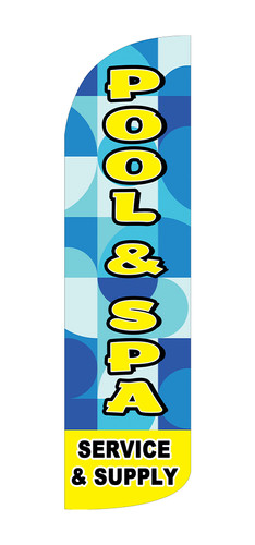 FMF-1351 POOL & SPA SERVICE & SUPPLY WINDLESS FLAGS | flags and more flags