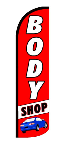 FMF-1410 BODY SHOP WINDLESS FLAG | flags and more flags