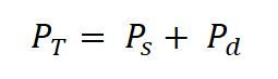 Total pressure, Static pressure and Dynamic pressure!
