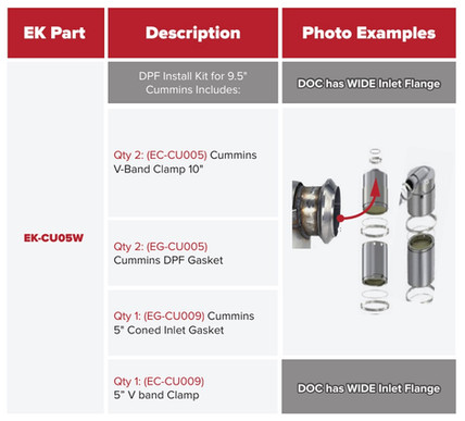 DPF Kit for Cummins ISL: DP0125