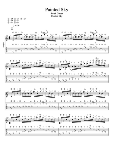 "Painted Sky" Official TAB Pack! | Steph Goyer