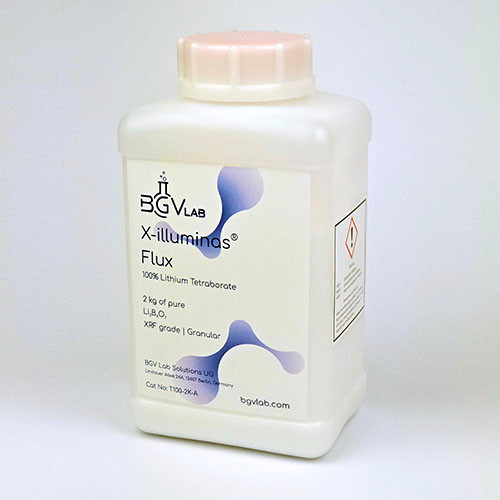 Lithium tetraborate 100% + 0.5% LiI X-illuminas® Flux, 2kg | BGV Lab