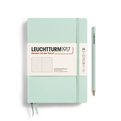 Leuchtturm1917 A5 Dot Grid Notebook - Mint Green | Bigger Dreams Co