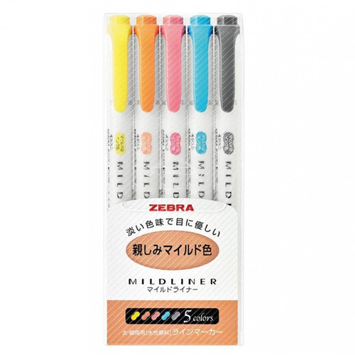 Zebra Mildliners - Friendly Colours | Bigger Dreams Co