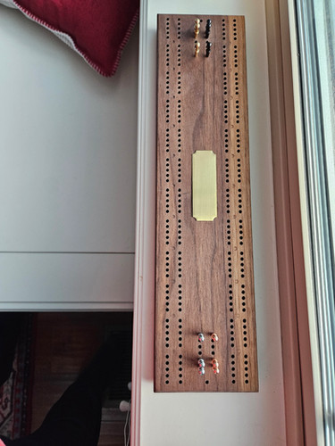 CRIBBAGE LONG BOARD (WALNUT) | Alaska Suncatchers