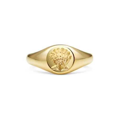 Round Crest Signet Ring | CHLOE MAY