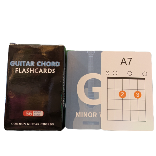 Guitar Chord Flashcards | Pack of 56 | sun-sounds