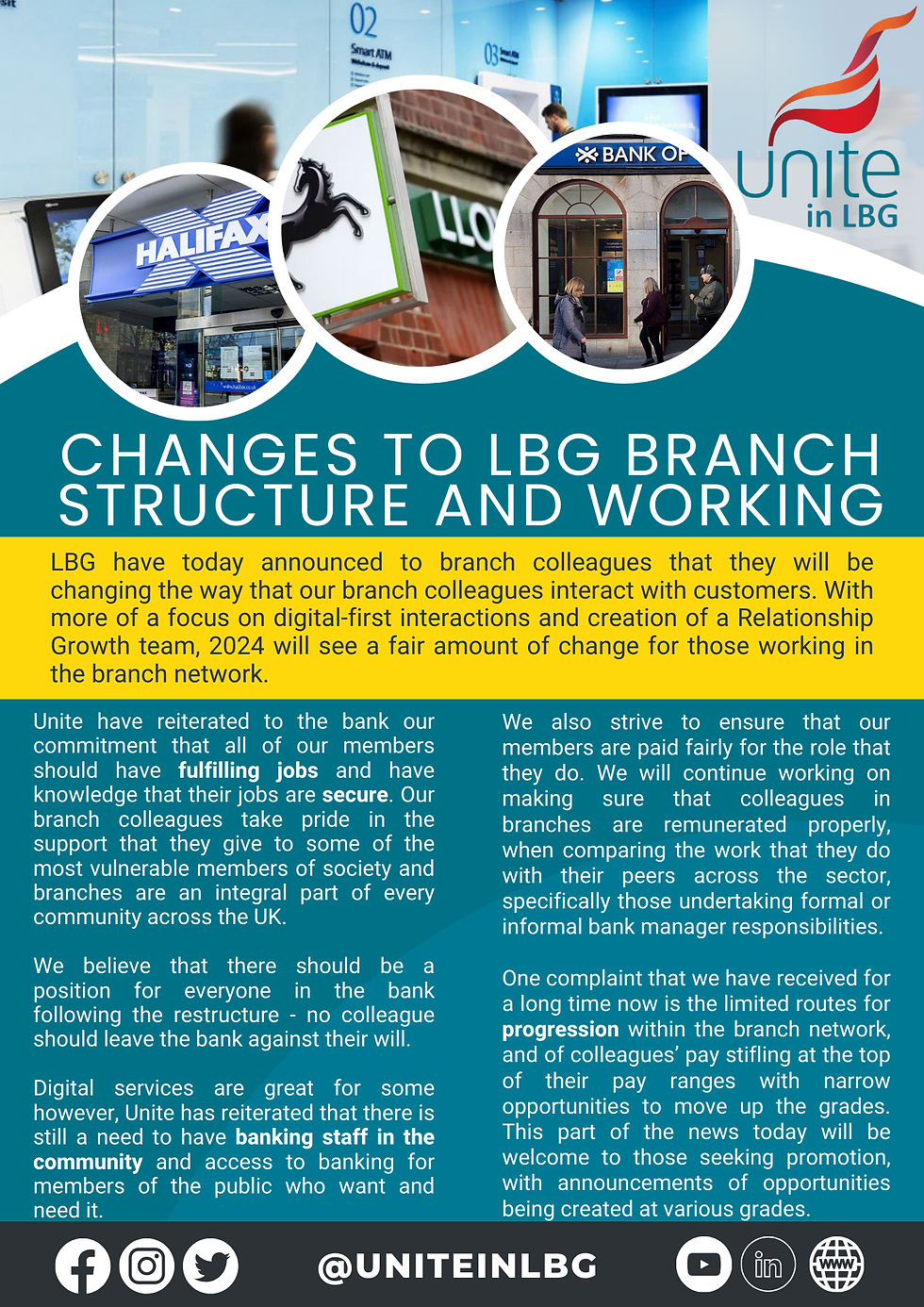 Changes To LBG Branch Structure And Working