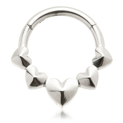 Plain Heart Clicker | Fourleaf Piercing