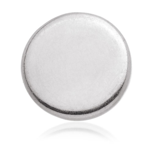 White Gold Threadless Disk | Fourleaf Piercing