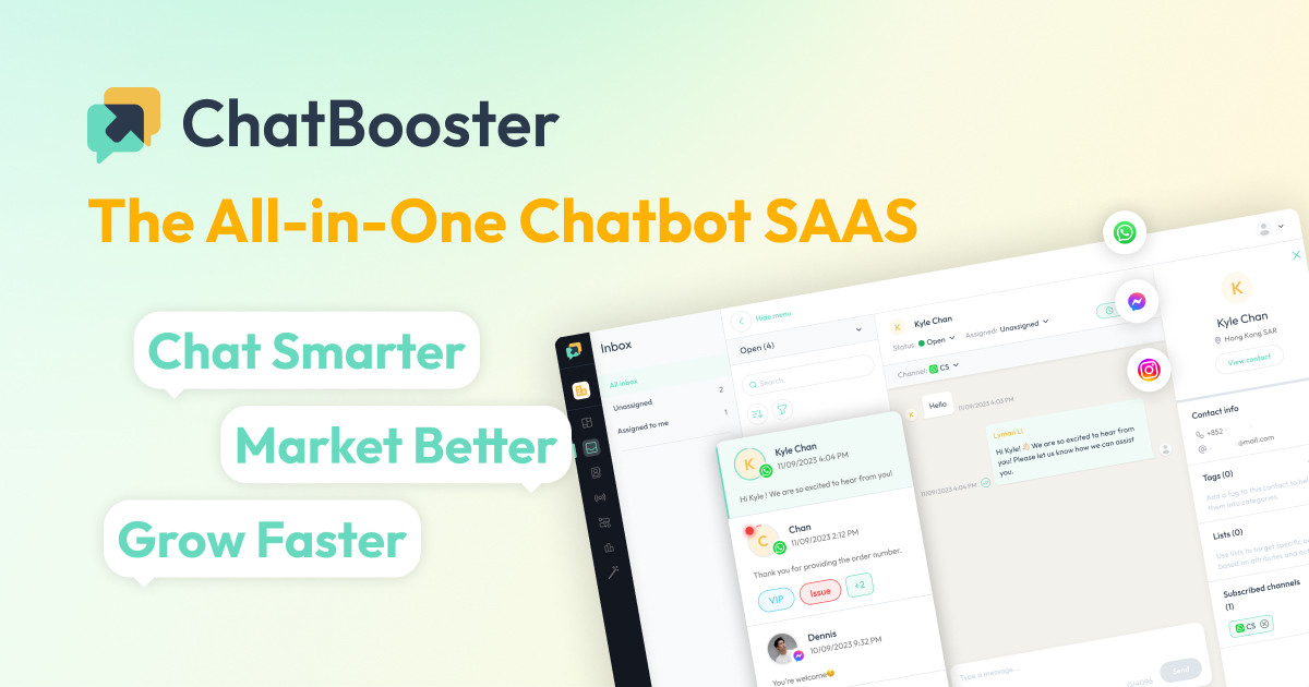 ChatBooster: AI Chatbot for WhatsApp, Facebook & Instagram