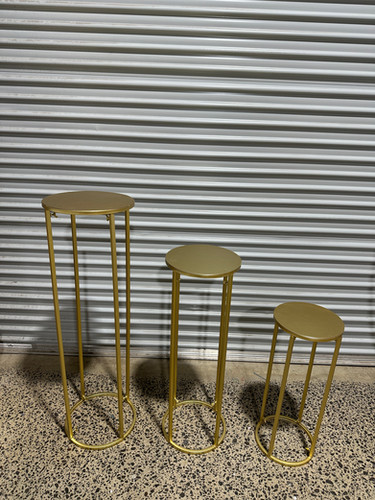 Gold Circle Plinth | Geelong Party Hire