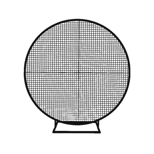 2m Black Circular Mesh Hoop | Geelong Party Hire