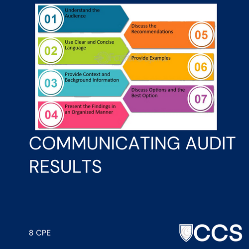 Communicating the Audit Results- In-Person | CPE Training Events